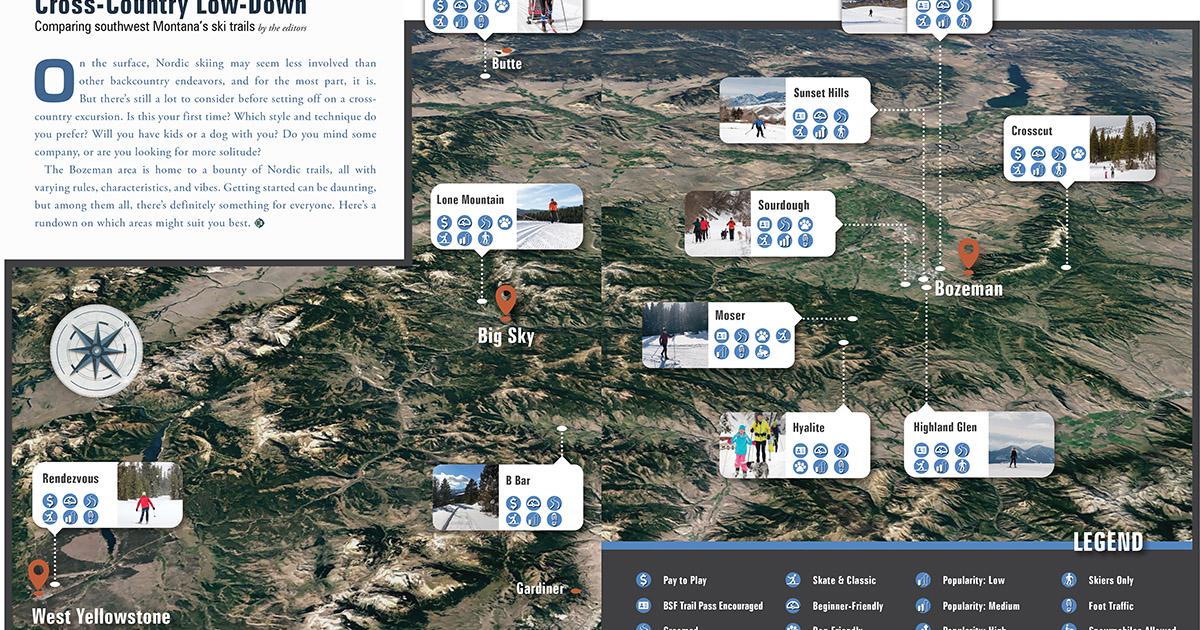 Map: Cross-Country Low-Down | Outside Bozeman