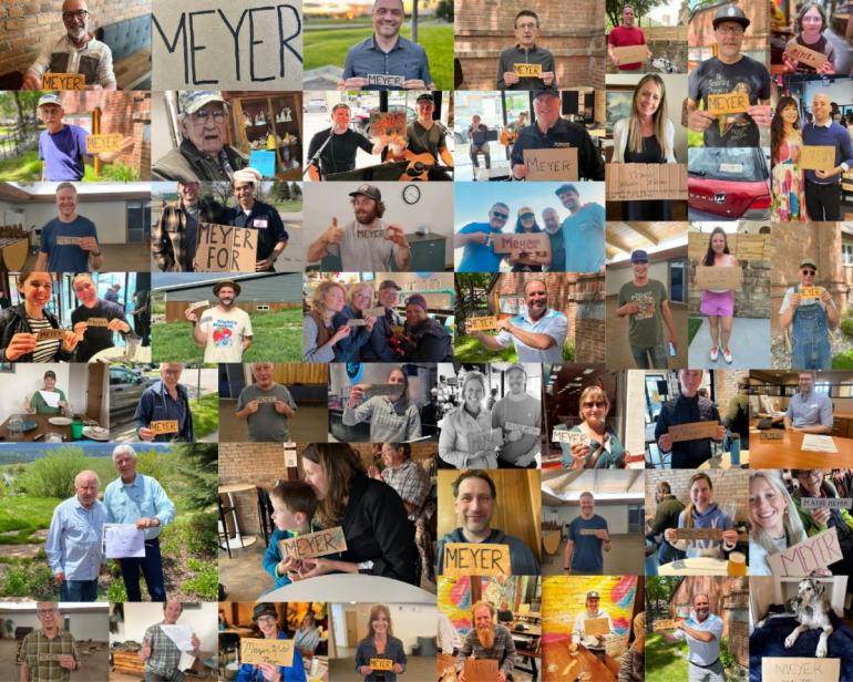 Meyer for Mayor Yard-Sign Making | Outside Bozeman